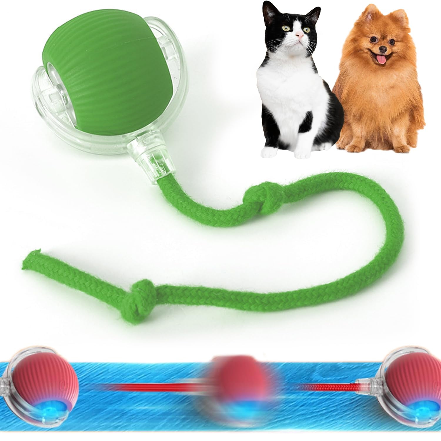 Chewie Viral Rolling Ball, Interactive Rolling Dog Ball, Chewie Ball ...