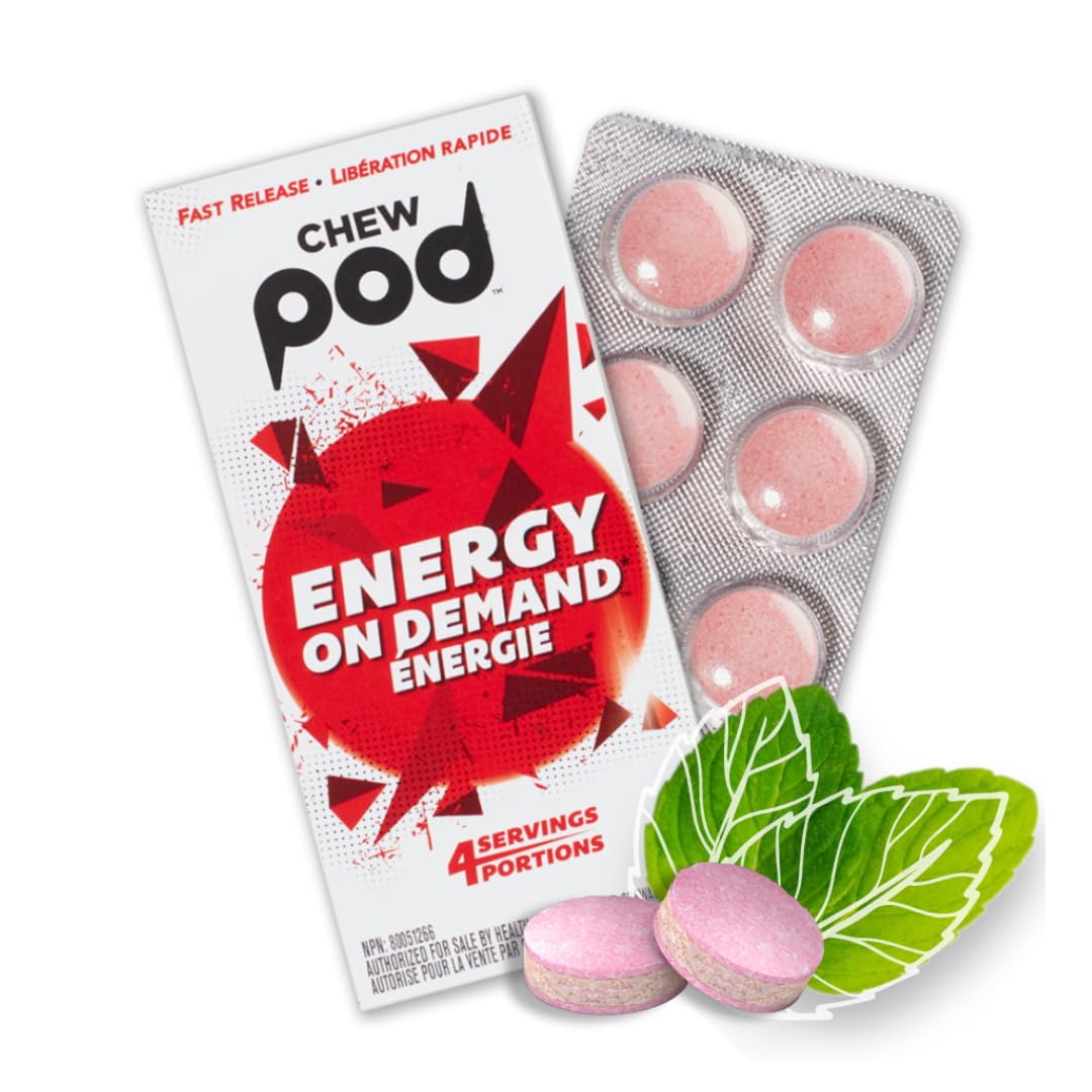 Chewpod Energy Gum - COMING BACK SOON - 100mg Caffeinated Chewing Gum ...