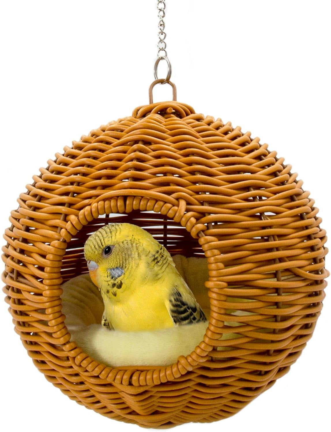 Chewproof Steel Frame Bird Nest for Cage - Washable Small Bird Bed ...