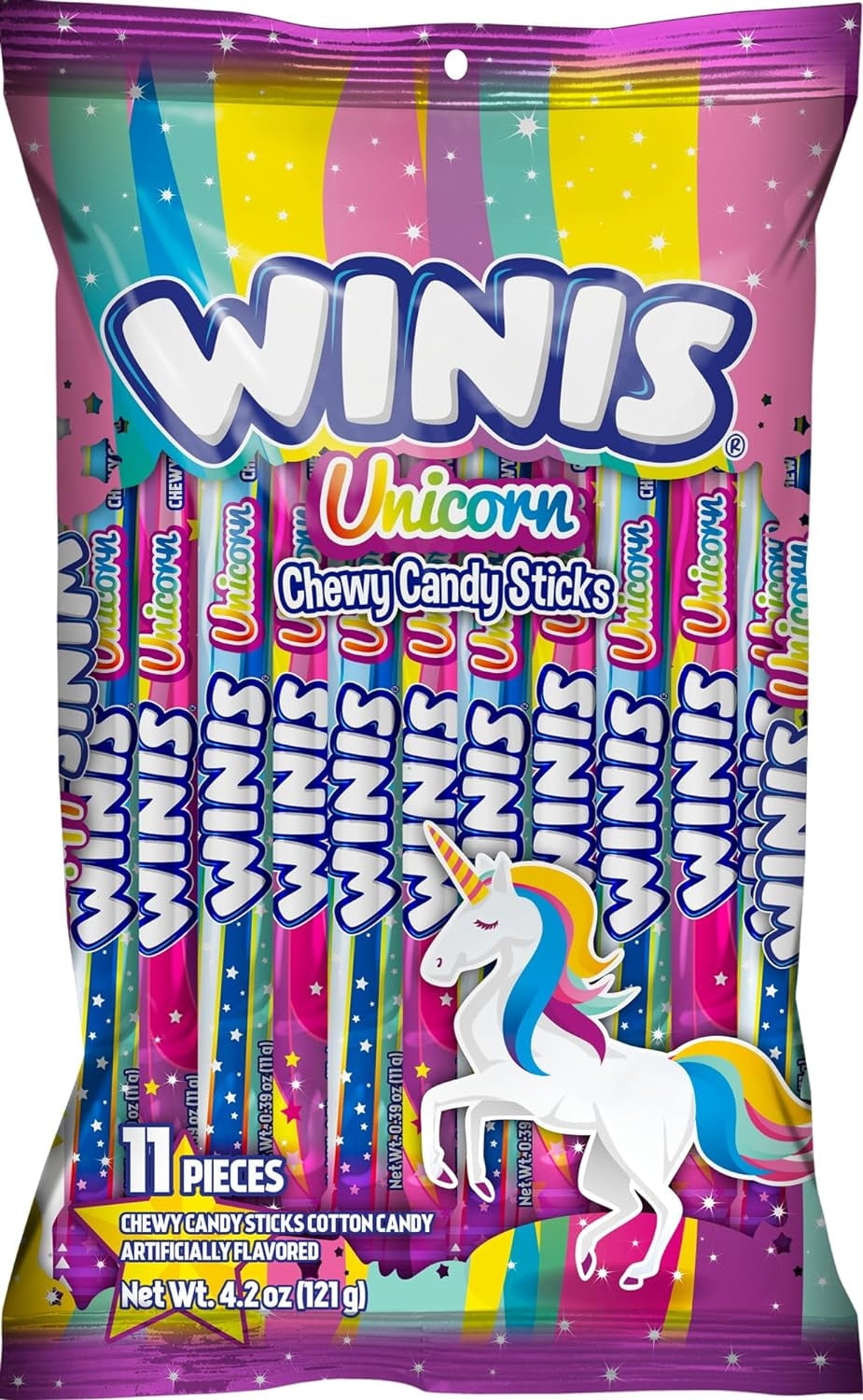 Chewy Candy Swirl | Winis Unicorn |Cotton Candy Flavored | Sharing Size ...
