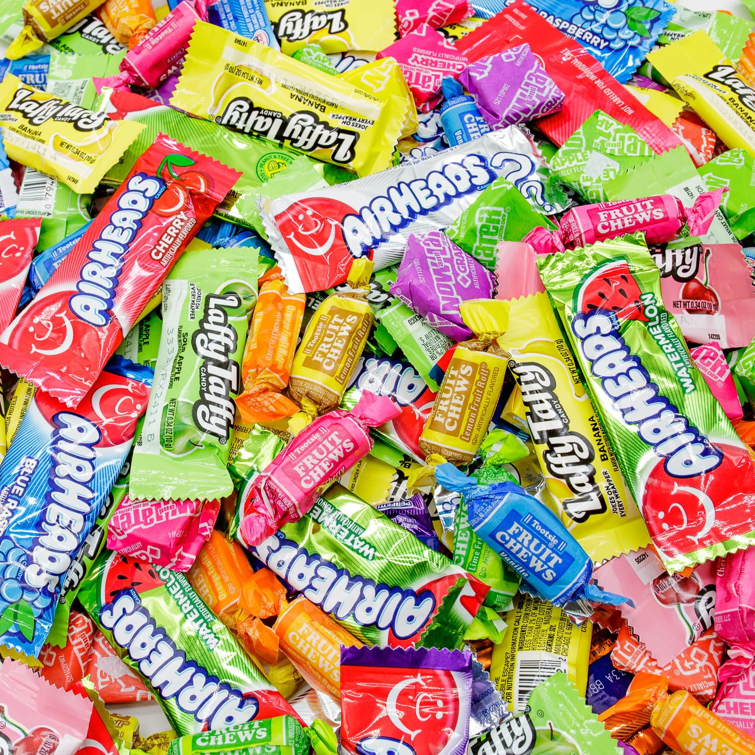 Chewy Candy Variety Pack 3 lb – Bulk Bag, Fruit Flavored, AIRHEADS ...