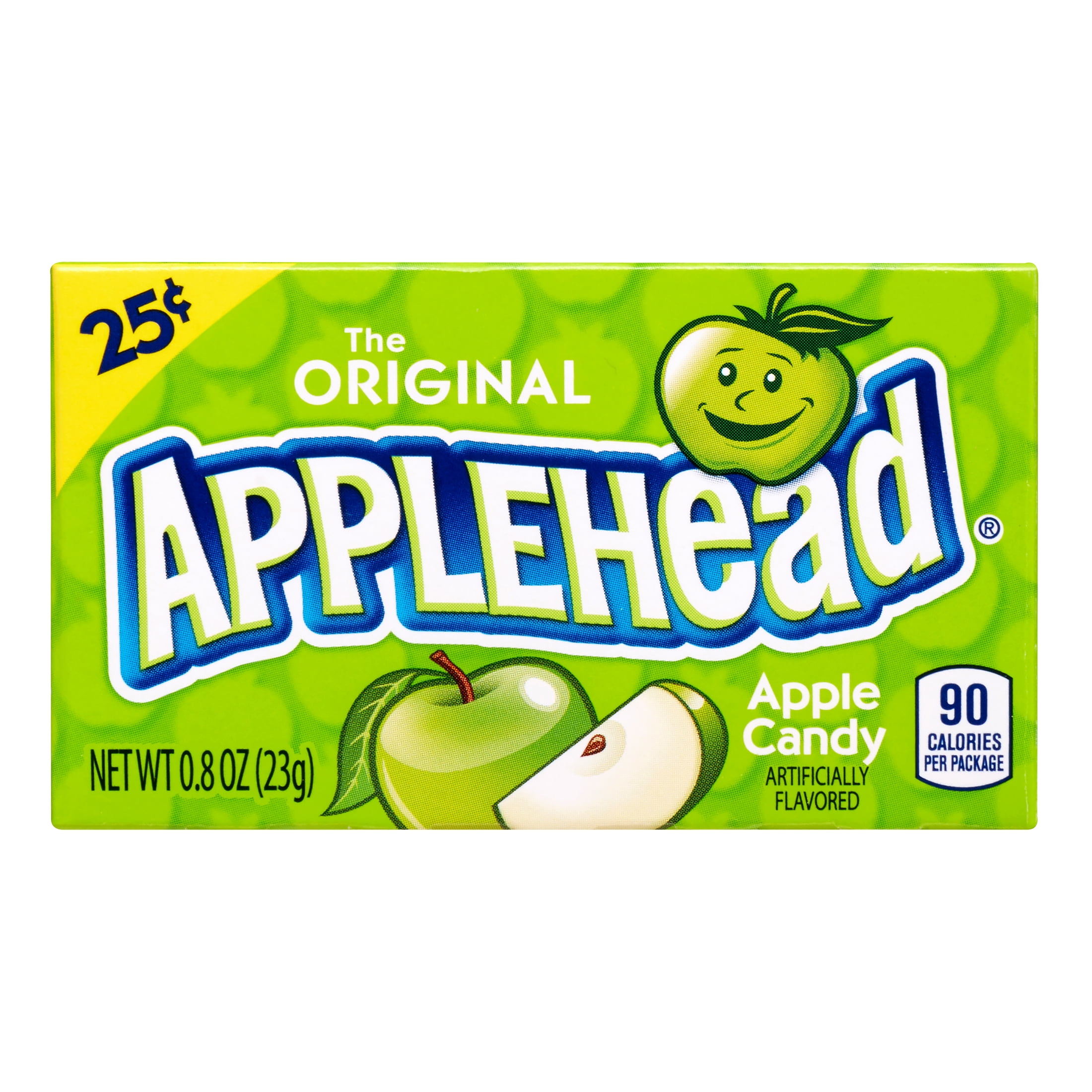 Chewy Lemonhead, Applehead Apple Candy, 0.8 Oz. (Box of 24) - Walmart.com