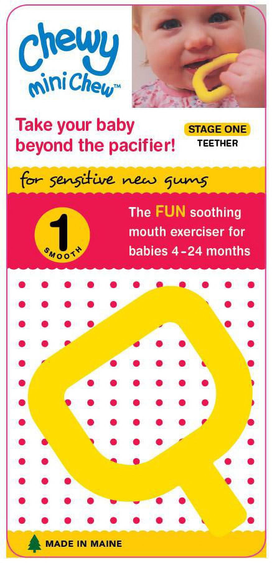 Chewy Tubes Mini Chews, Yellow - Walmart.com