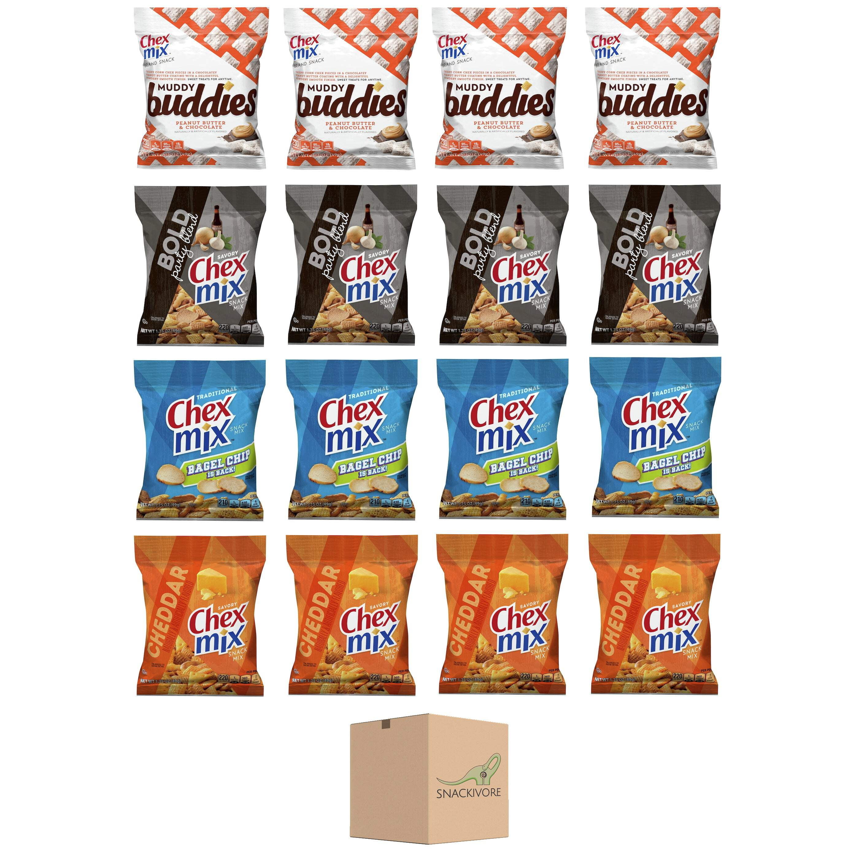 Chex MIx Mini Variety Pack of 16 (4 of each flavor) - Walmart.com