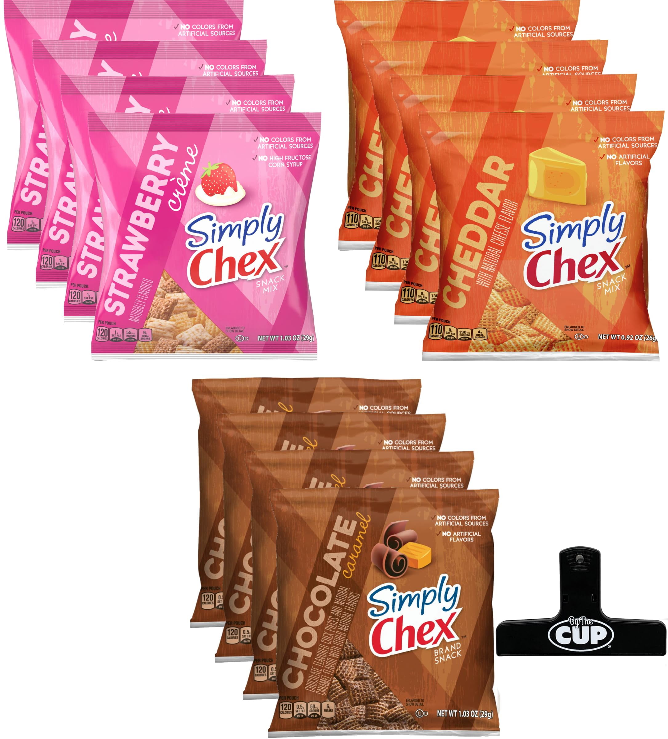 Chex Mix Brand Snack Pack 12 Count 3 Flavor Variety - 4 of Each Flavor ...