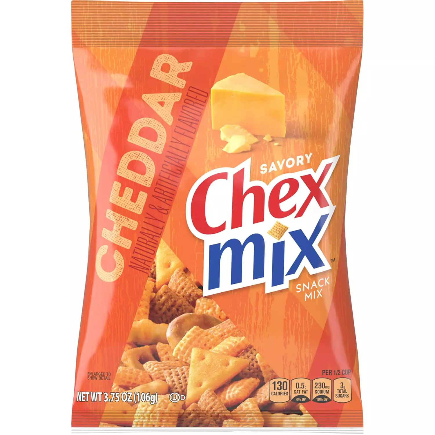 Chex Mix Cheddar, 3.75 oz (Pack of 8) – Cheesy Snack Mix, Cheddar ...