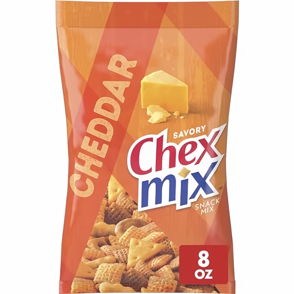 Chex Mix Cheddar Savory Snack Mix 8 oz (Pack of 72) - Walmart.com