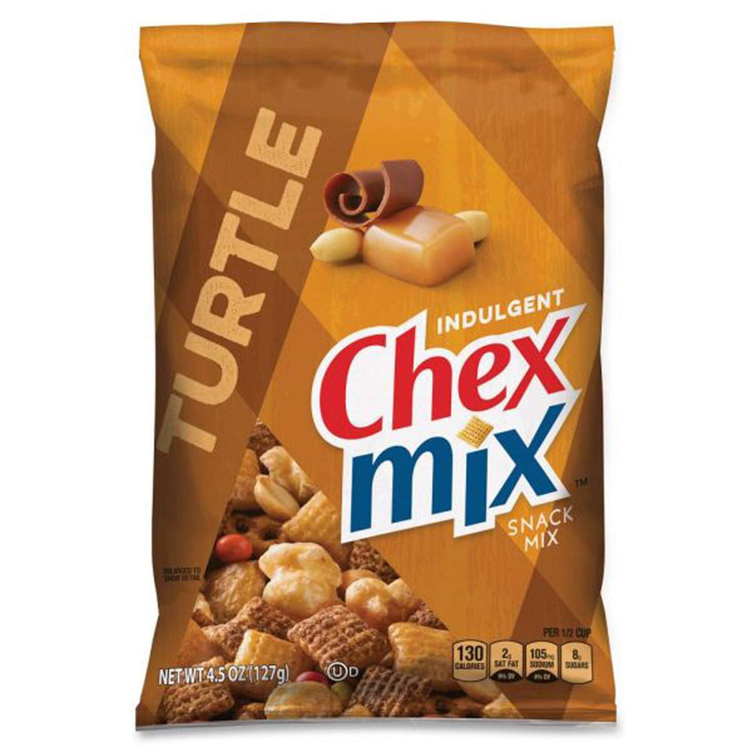 Chex Mix Chocolate Turtle RRF12 Snack Mix 4.5 oz Each (7 in a Pack ...