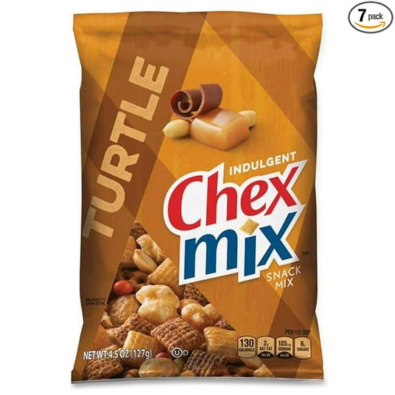 Chex Mix Chocolate Turtle Snack Mix, Sweet and Salty Party Treat, 4.5 ...