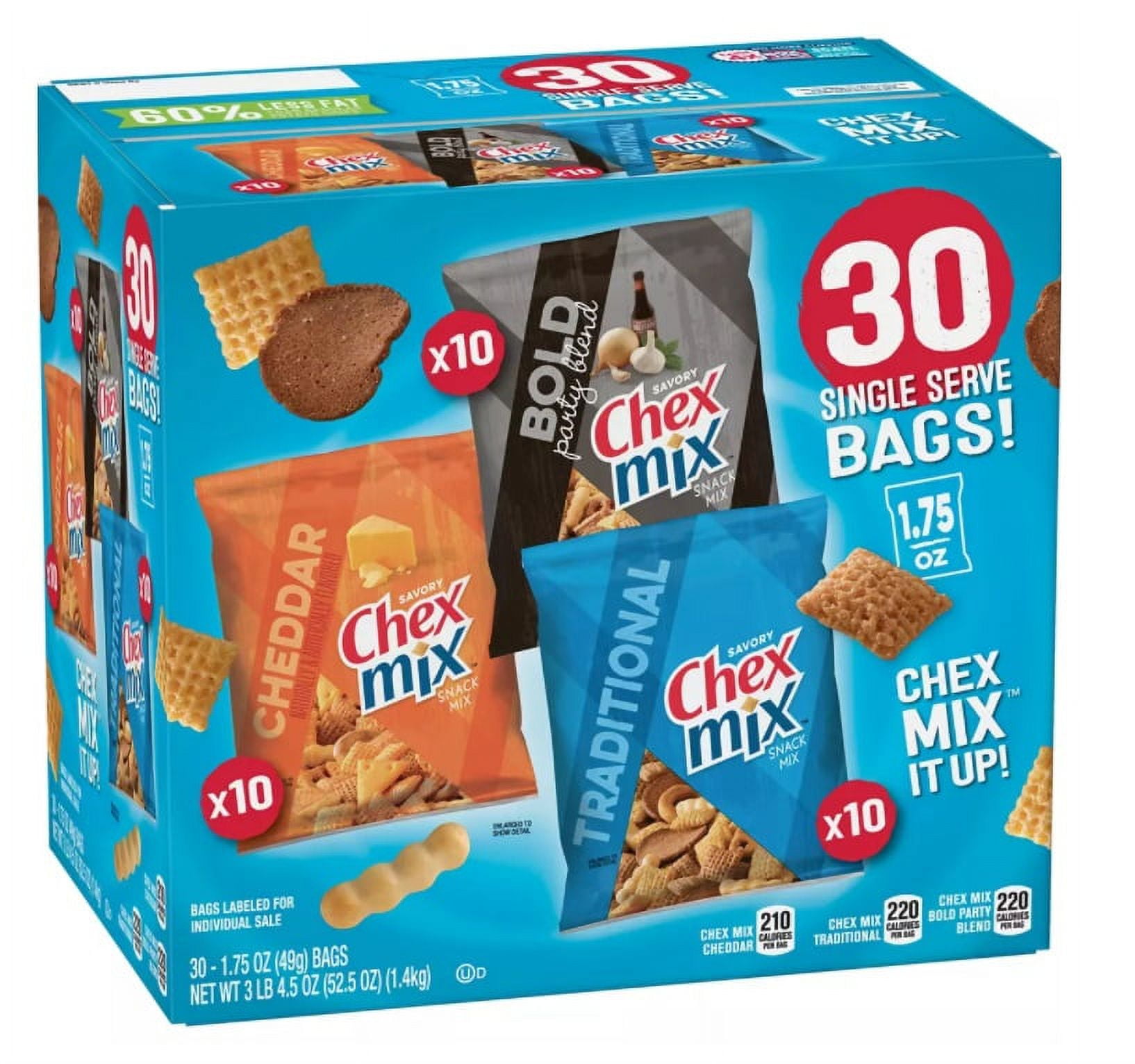 Chex Mix Classics Snack Mix, 30 ct. - Walmart.com