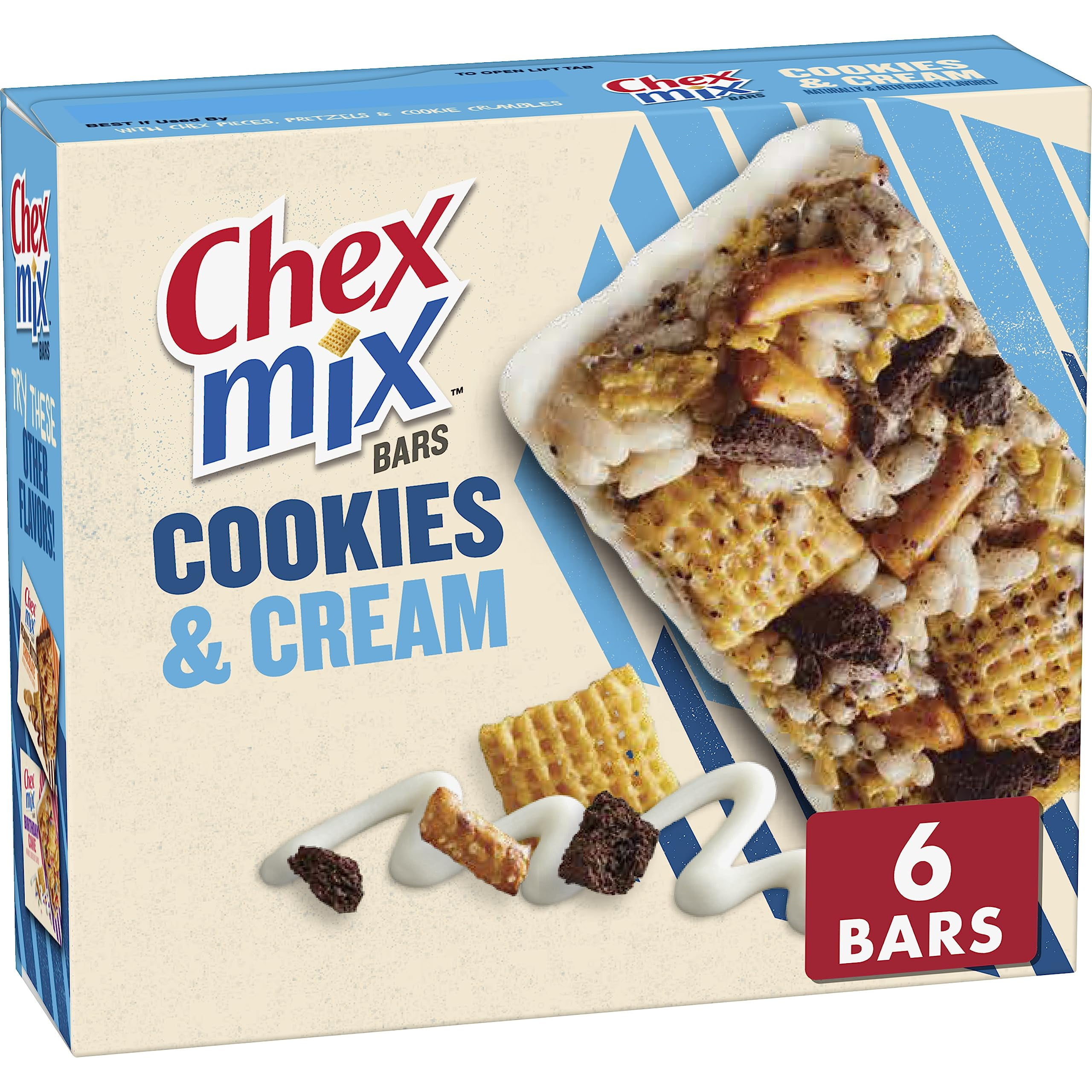 Chex Mix Cookies & Cream Treat BSL1 Bar, 6 Bars - Walmart.com