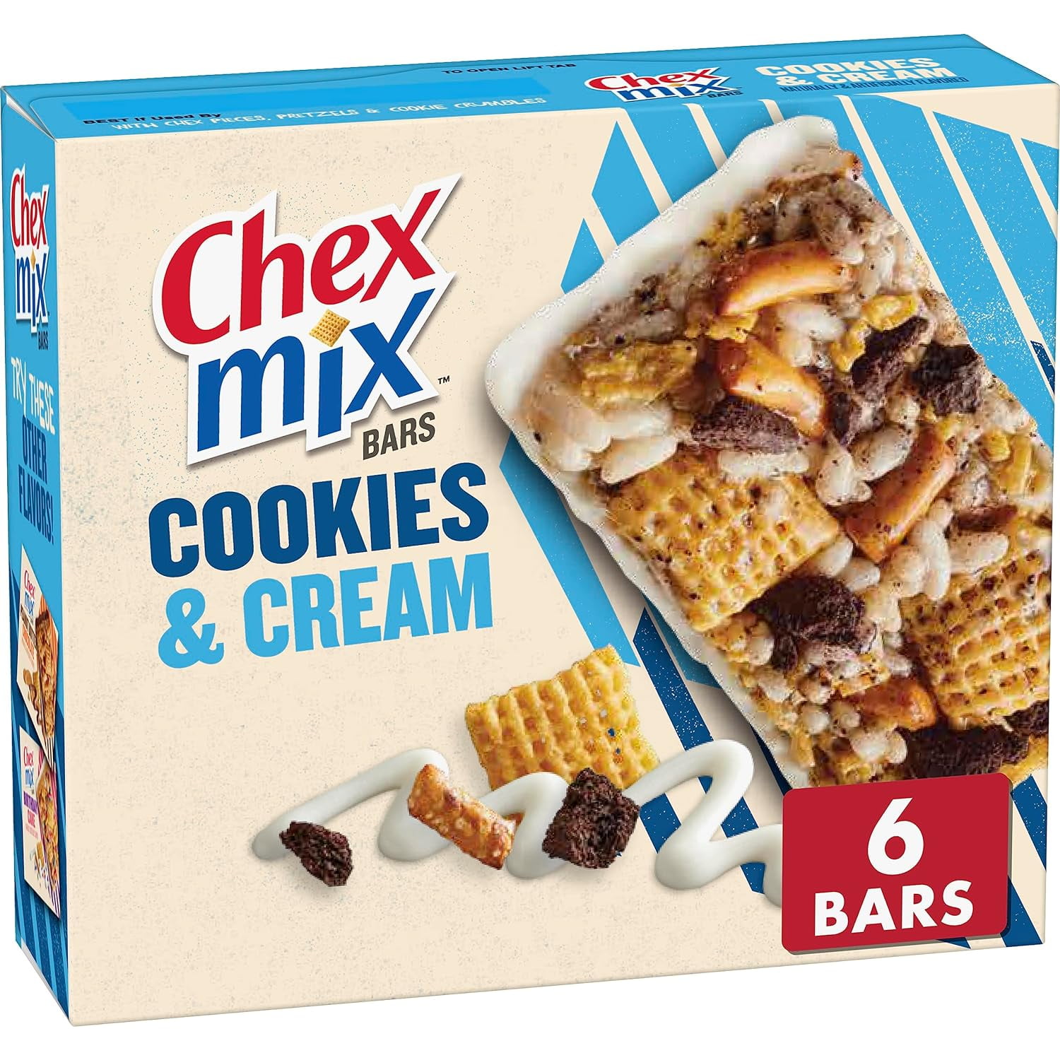 Chex Mix Cookies & Cream Treat Bar, 6 Bars - Walmart.com