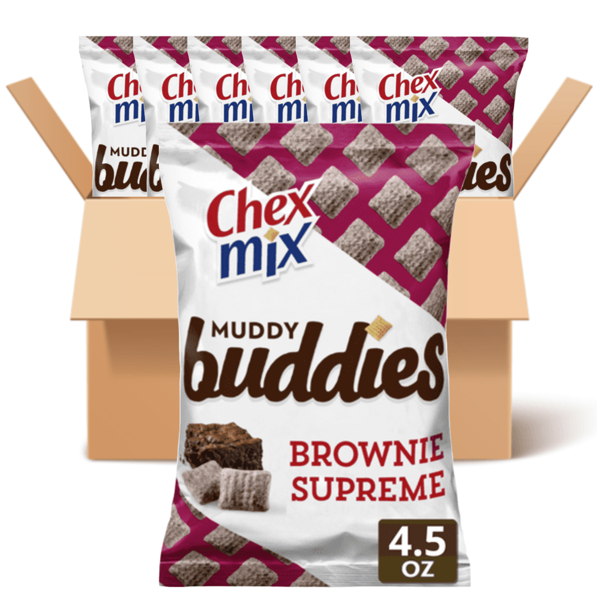 Chex Mix Muddy Buddies Brownie Supreme On The Go Snack Mix, 4.25 oz ...