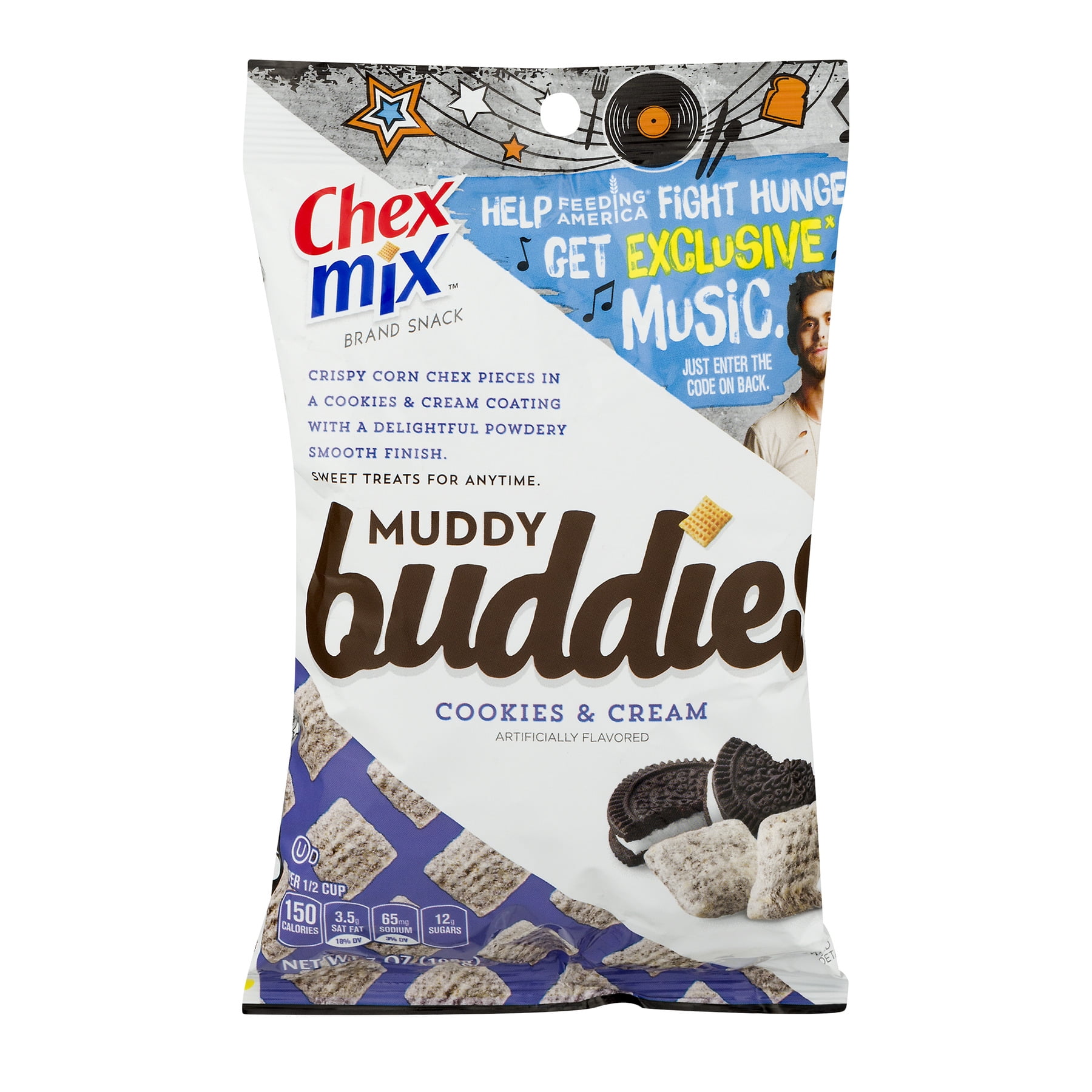 Chex Mix Muddy Buddies Cookies and Cream 7 Oz (Pack of 5) - Walmart.com
