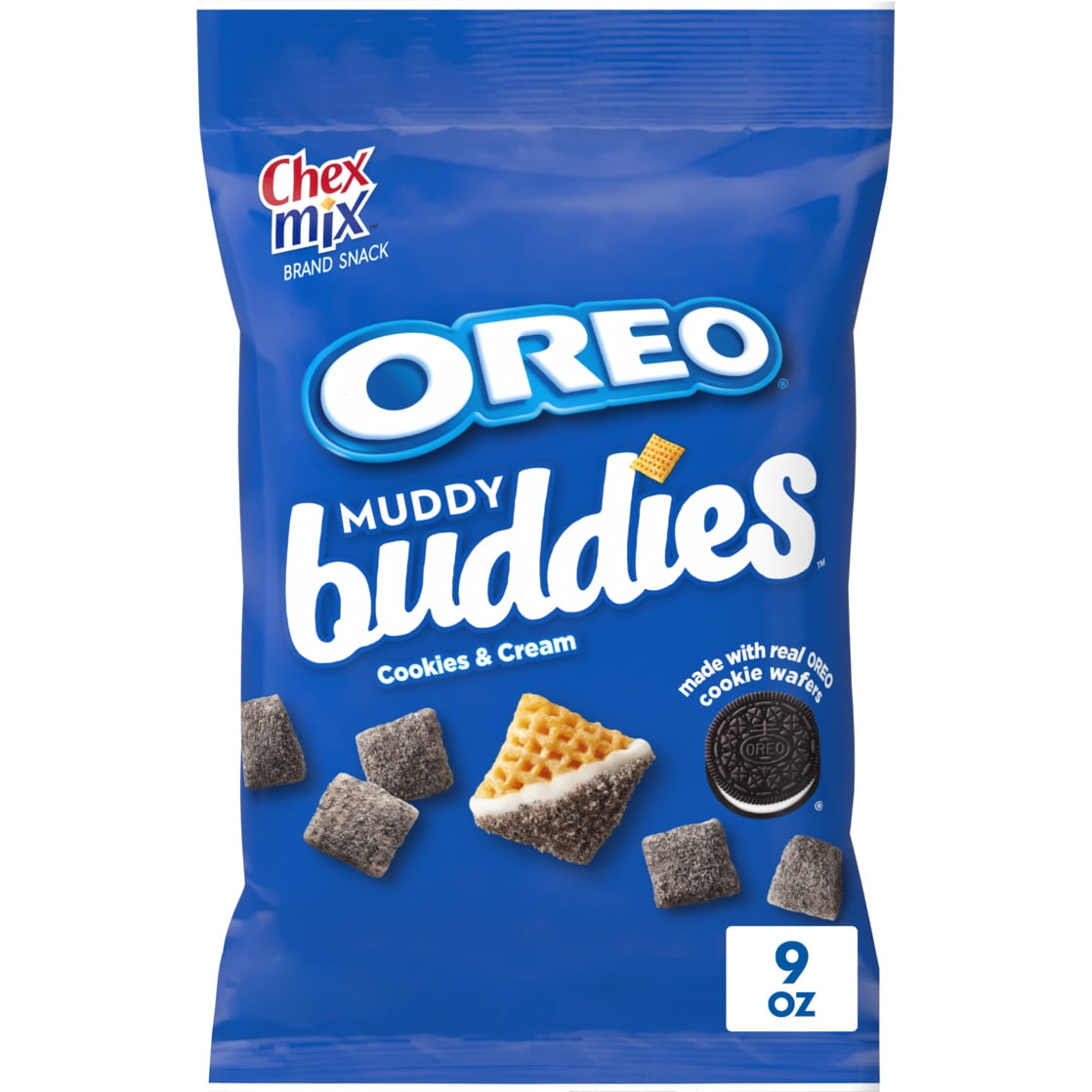 Chex Mix Muddy Buddies, OREO Cookies and Cream Snack Mix, 9 oz ...