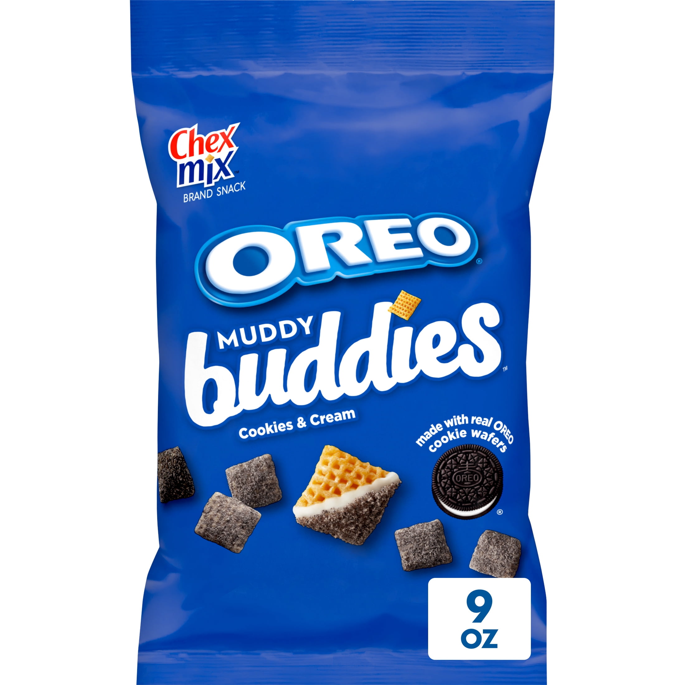 Chex Mix Muddy Buddies, OREO Cookies and Cream Snack Mix, 9 oz ...