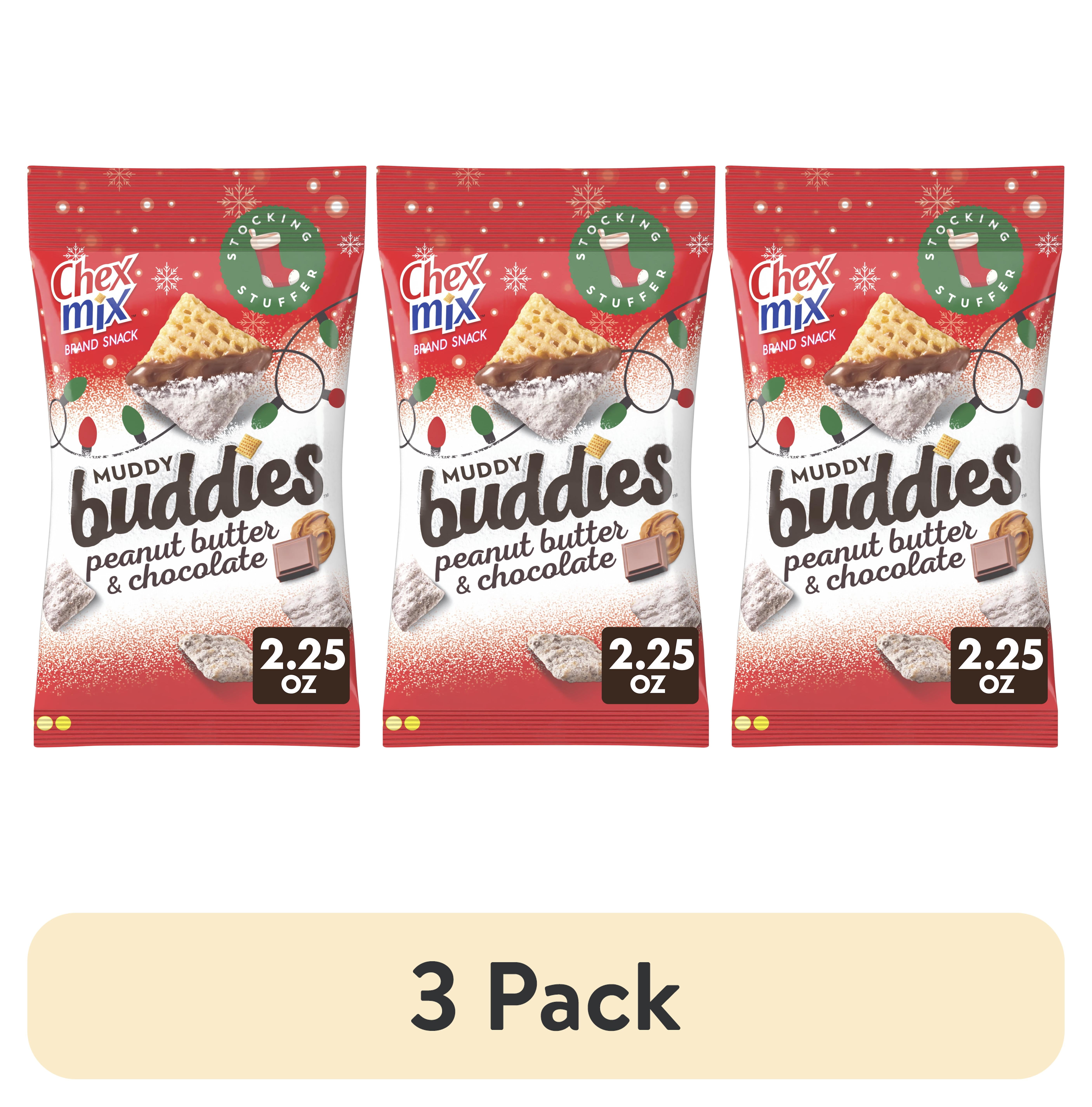 (3 pack) Chex Mix Muddy Buddies, Peanut Butter & Chocolate Snack Mix ...