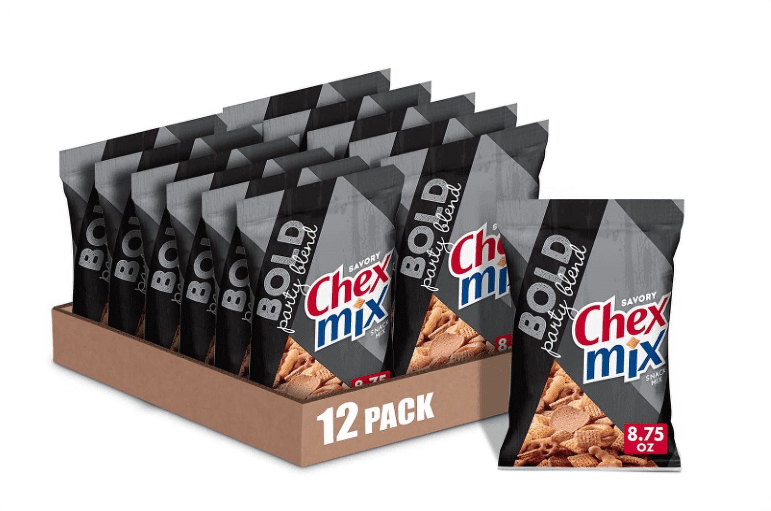 Chex Mix Bold Party Blend, Savory Snack Bag with Rye Chips, 8.75 oz ...