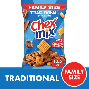 Chex Mix Traditional Snack Mix, 8 oz - Ideal for Breakrooms - Walmart ...