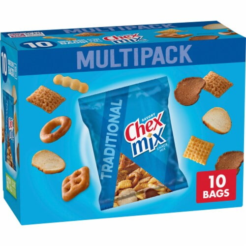 Chex Mix Traditional Savory Snack Mix Multipack Party Mix 10 ct / 1.75 ...