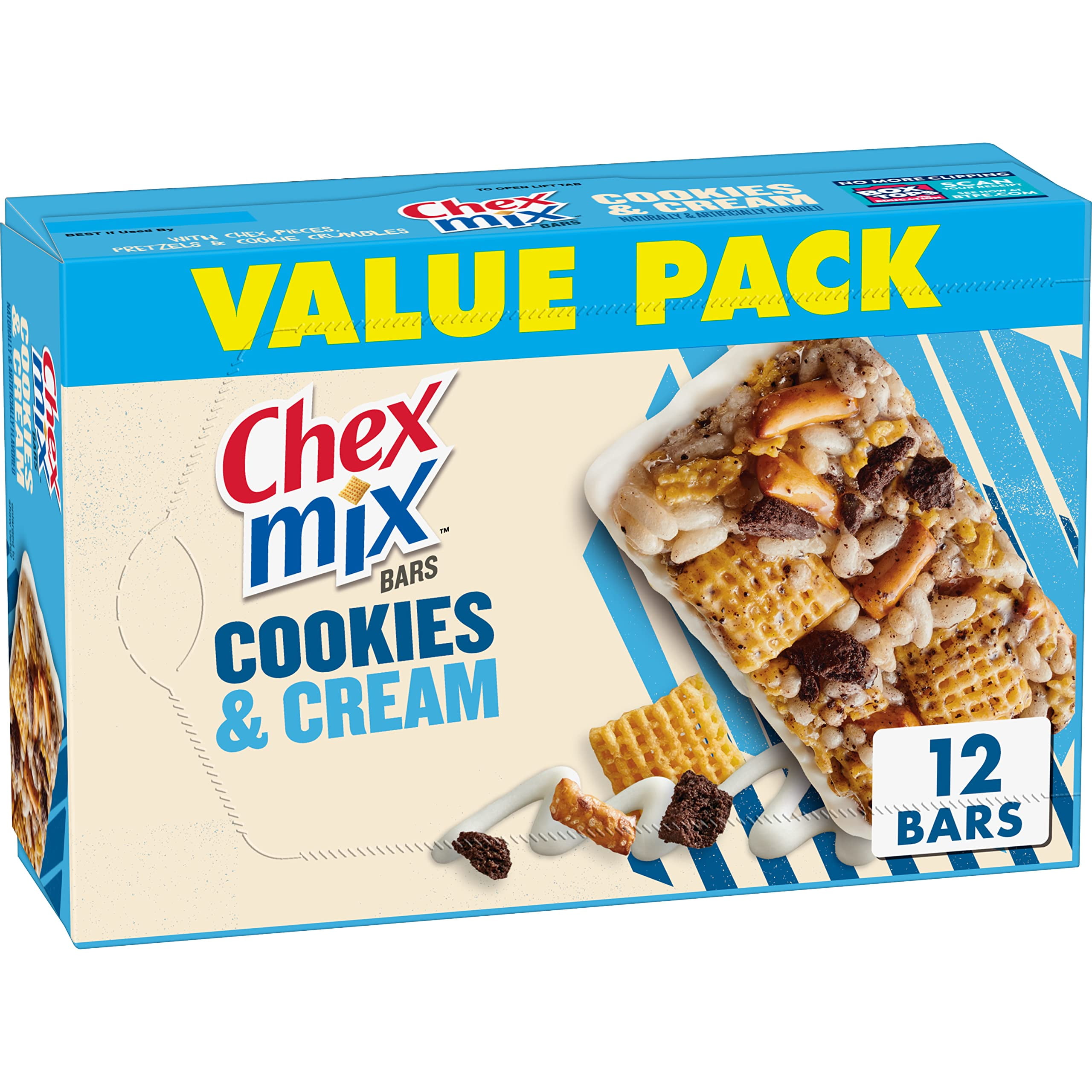 Chex Mix Treat Bars, Cookies And Cream, Snack Bars, 12 Ct - Walmart.com