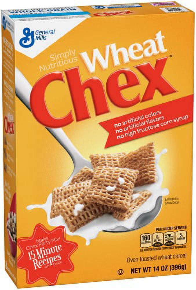 Chex Wheat Breakfast Cereal - 14oz - General Mills (Pack of 14 ...