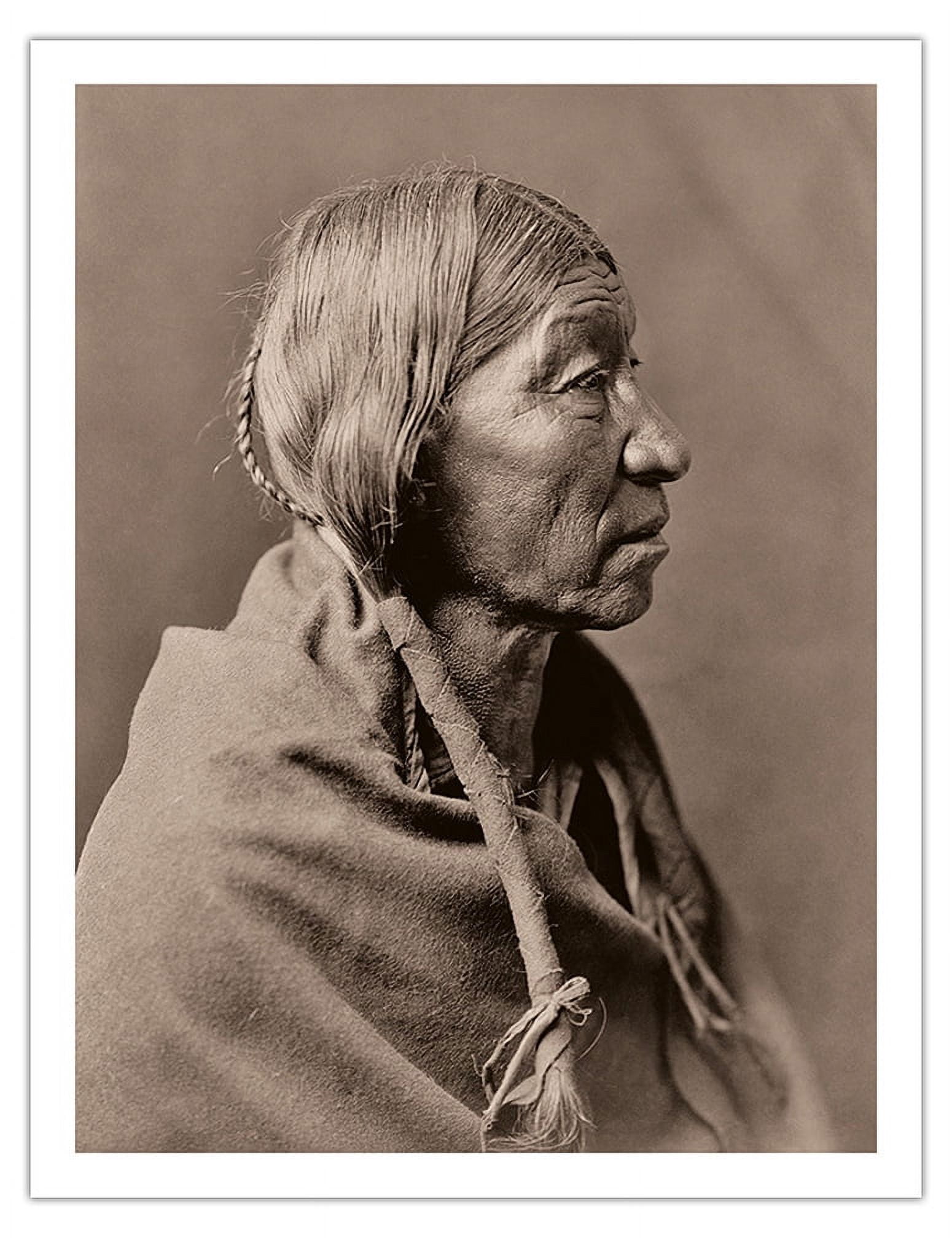 Cheyenne Male Profile - The North American Indians - Vintage B&W ...