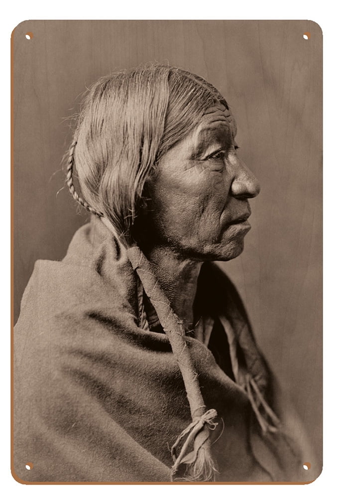 Cheyenne Male Profile - The North American Indians - Vintage B&W ...