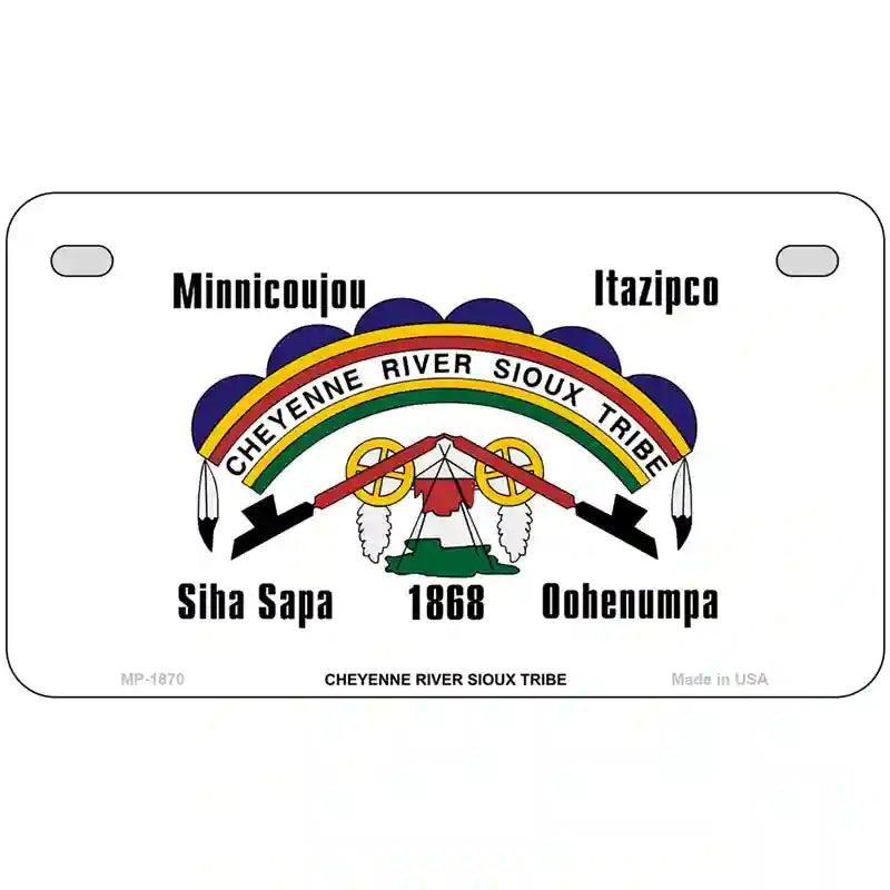 Cheyenne River Sioux Flag Metal Novelty License Plate 7" x 4 ...