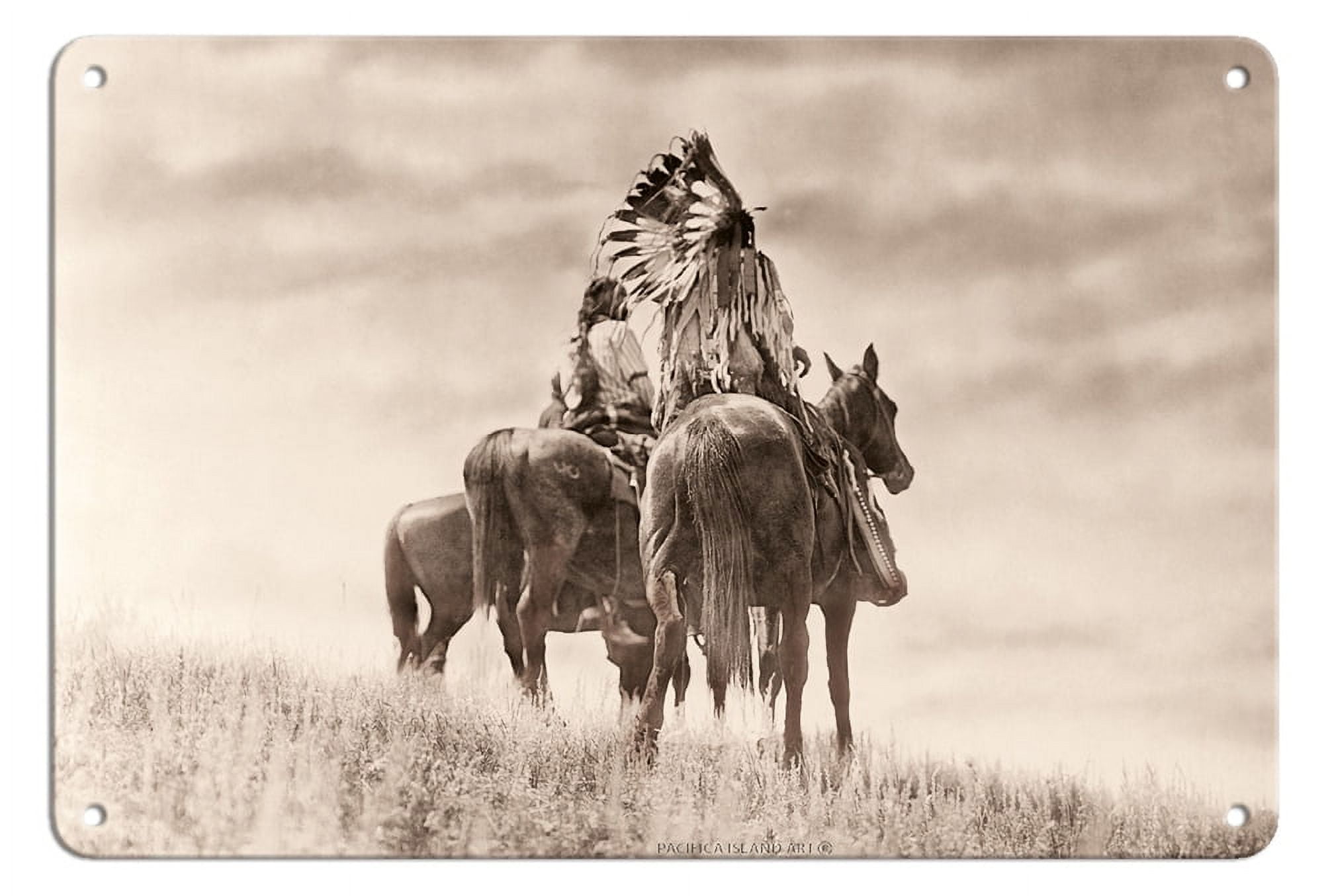 Cheyenne Warriors on Horseback - The North American Indian - Vintage ...