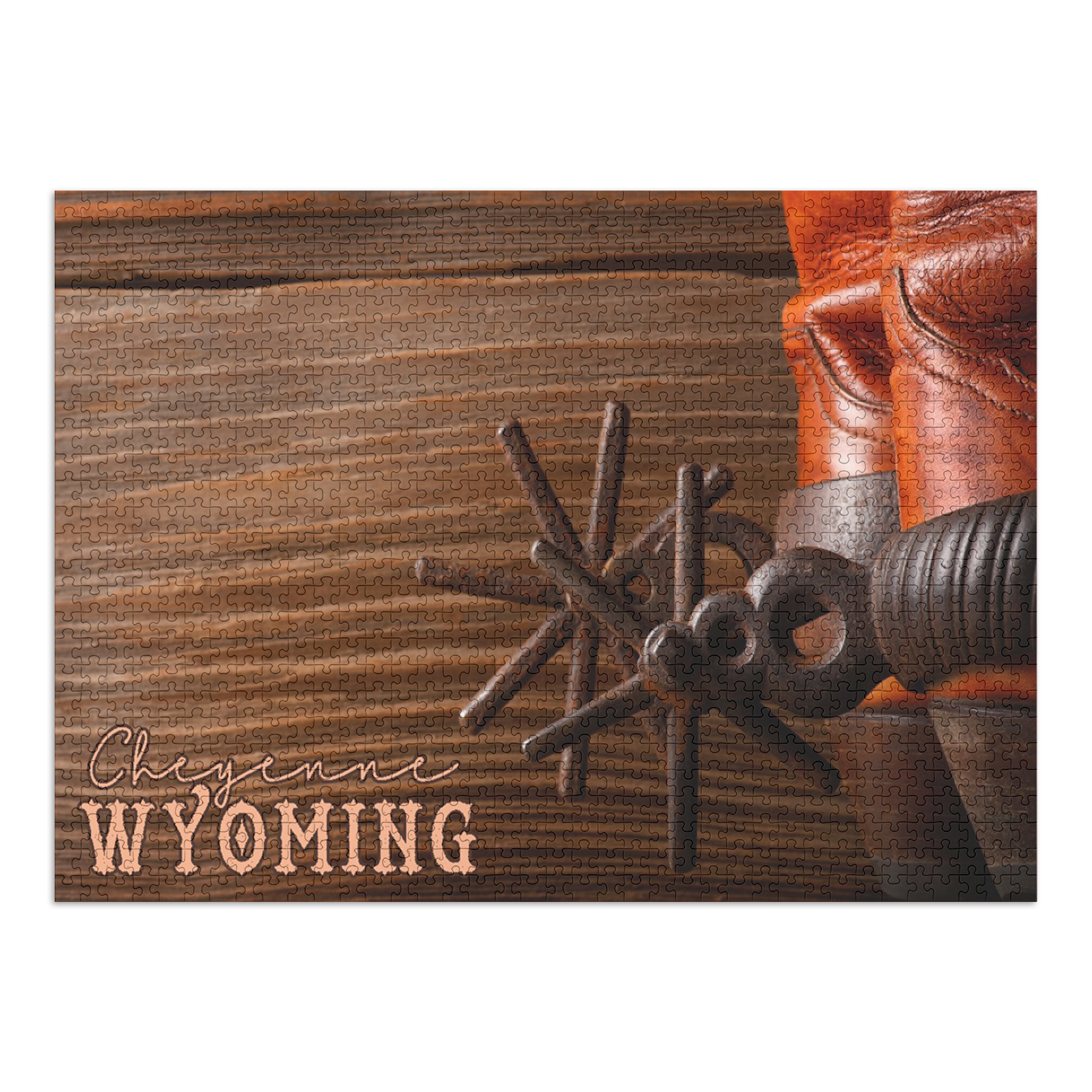 Cheyenne, Wyoming, Cowboy Boots and Spurs (1000 Piece Puzzle, Size ...