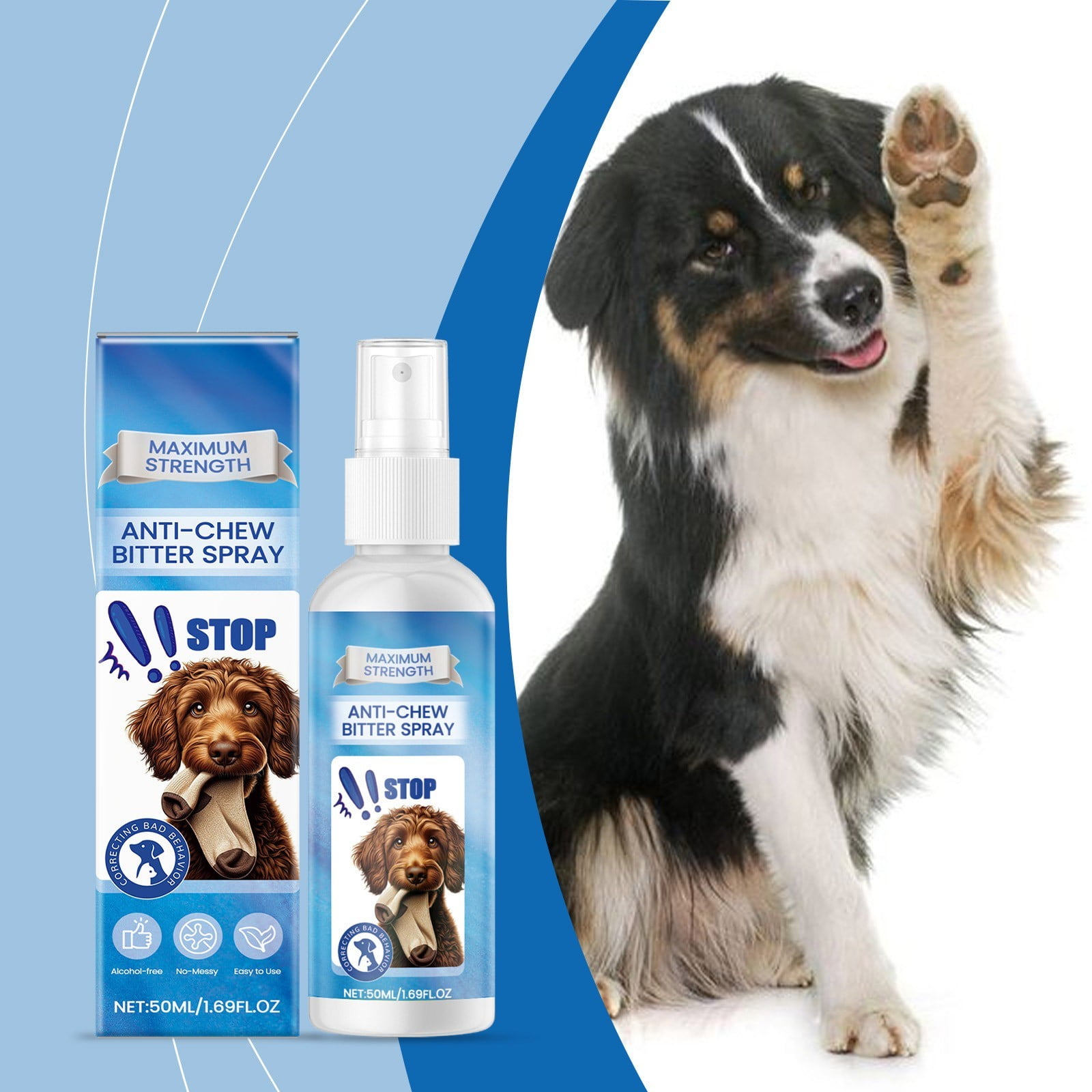 Cheytotty Anti-Chew Dog Spray - 50Ml ，Stop Scratching & Biting ，Safe ...