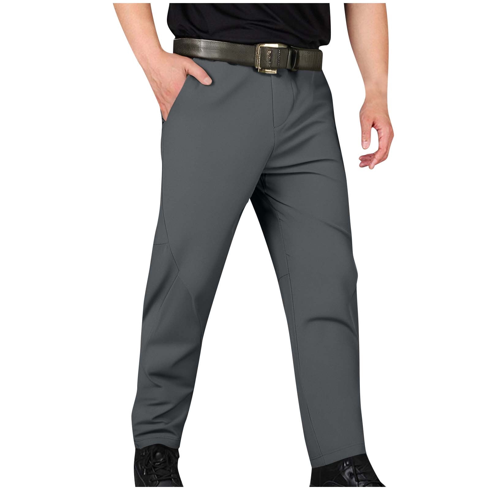 Cheytotty Man Stretchy Pants For Man Straight Leg 2025 Casual Zipper ...