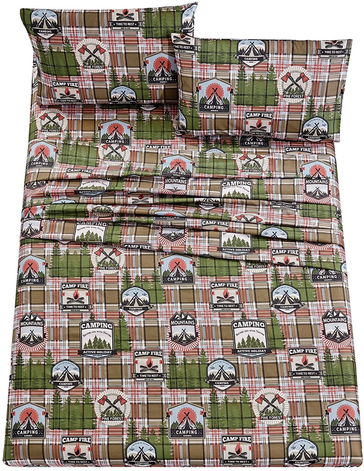 Chezmoi Collection 3-Piece Country Cabin Lodge Camping Outdoor ...