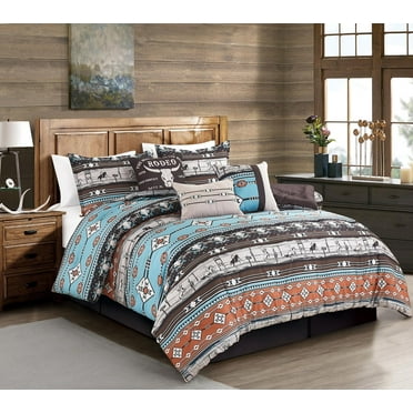 Chezmoi Collection Audun 3-Piece King Size Southwestern Comforter Set ...