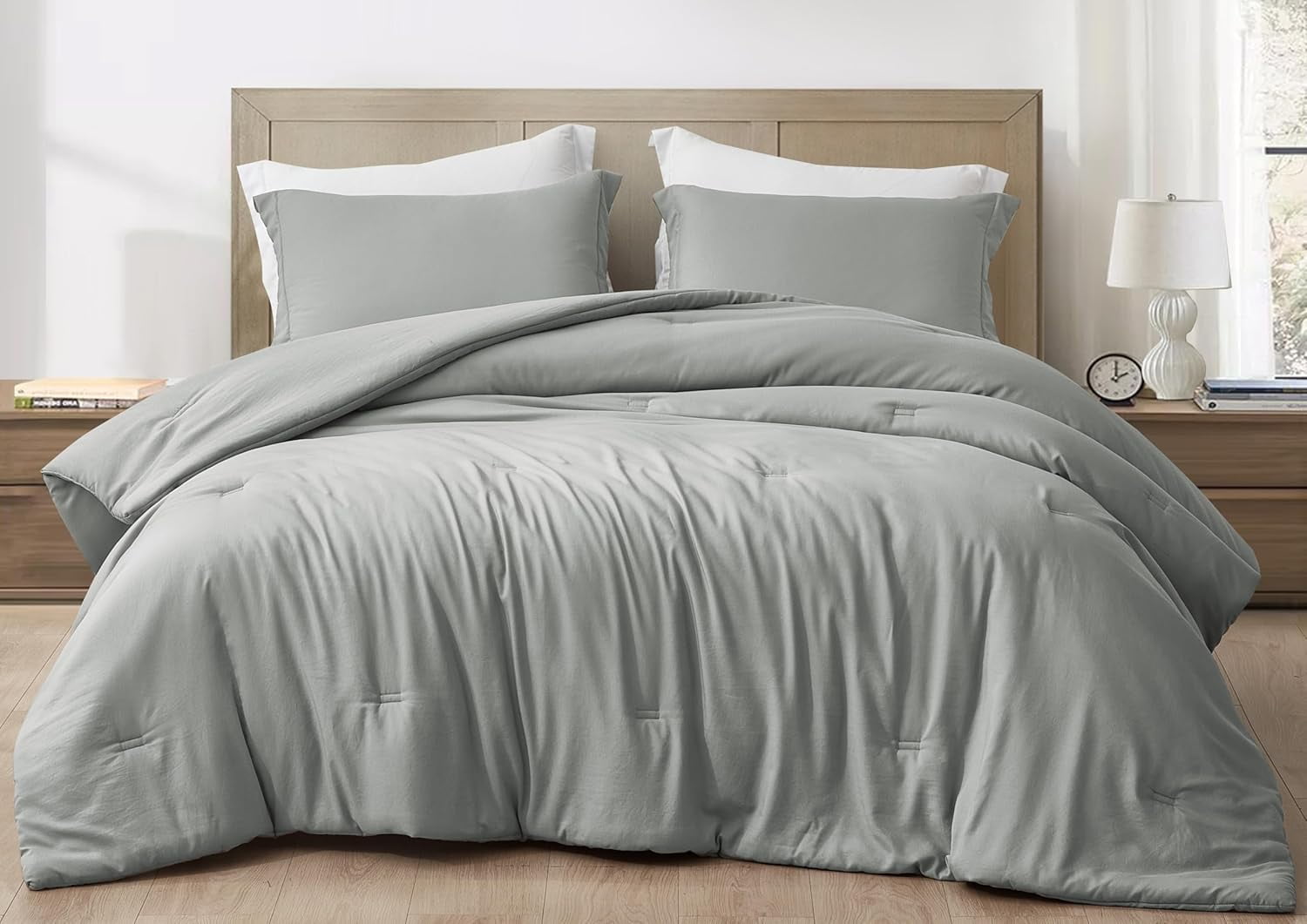 Chezmoi Collection Cliff 3-Piece Lightweight Cooling Comforter Set ...