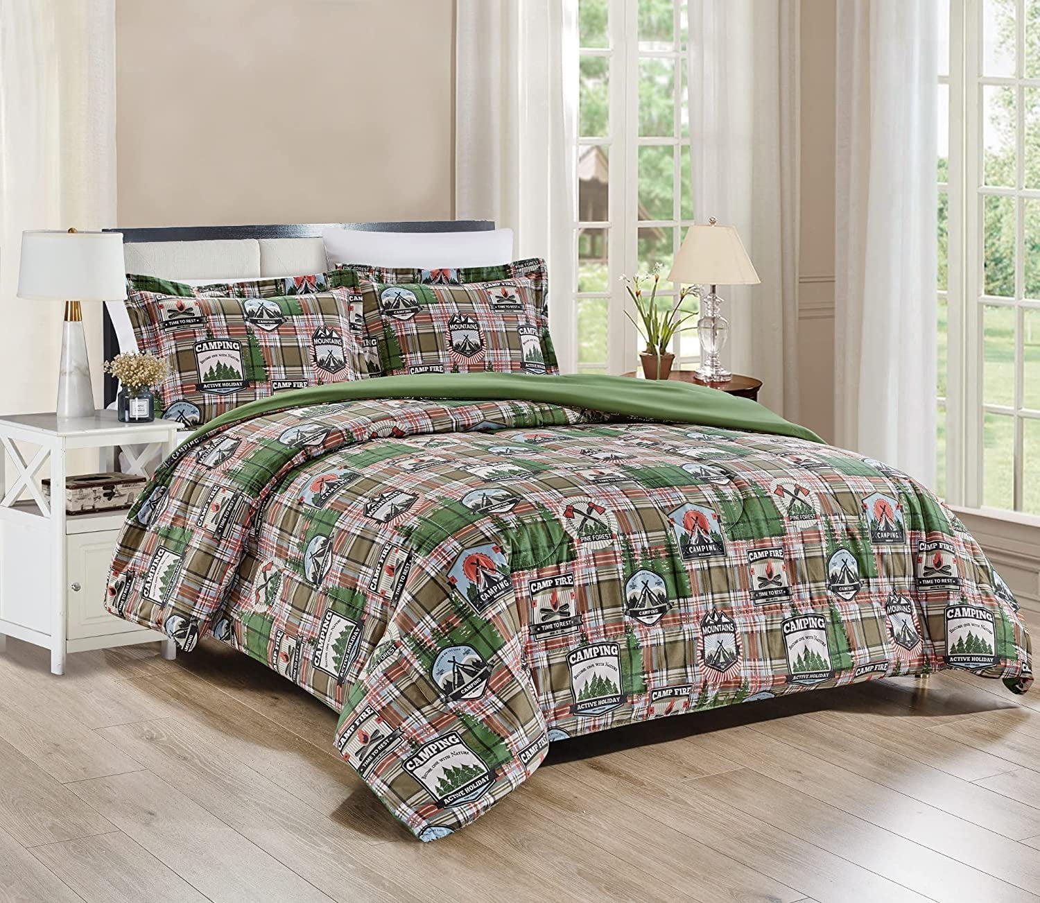 Chezmoi Collection Country Cabin Lodge Camping Outdoor Wilderness ...