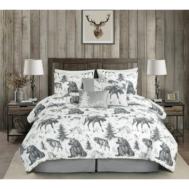 Chezmoi Collection Denver 7-Piece Southwestern Cabin Lodge Comforter ...