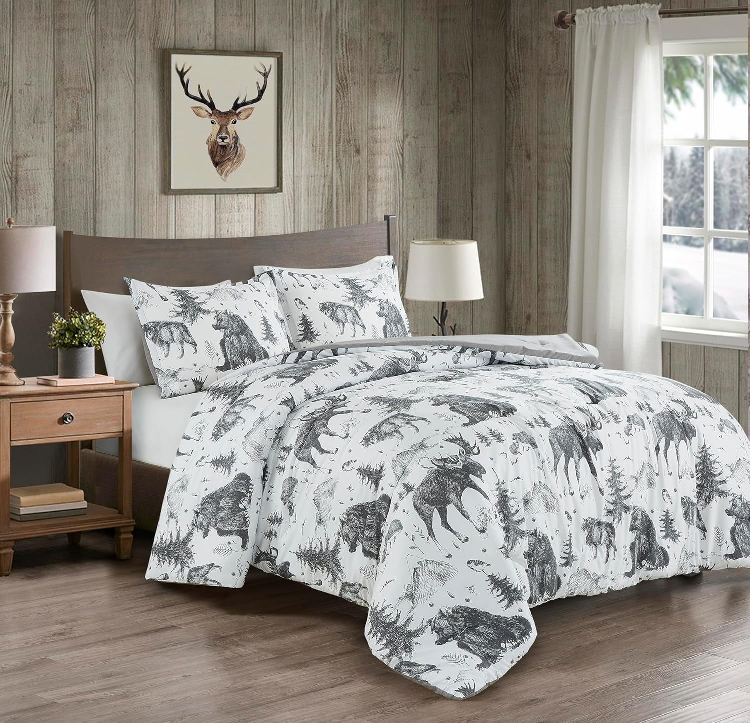 Chezmoi Collection Evans 3-Piece Southwestern Cabin Lodge Comforter Set ...