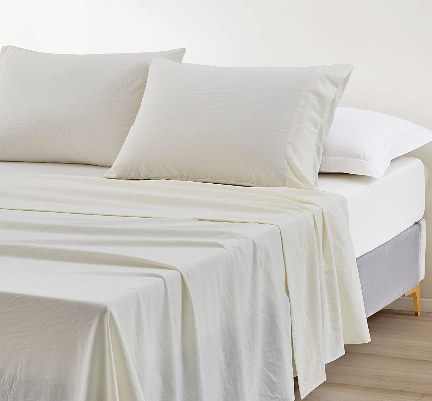 Chezmoi Collection Extra Soft Bed Sheets Set, Double Brushed Microfiber ...