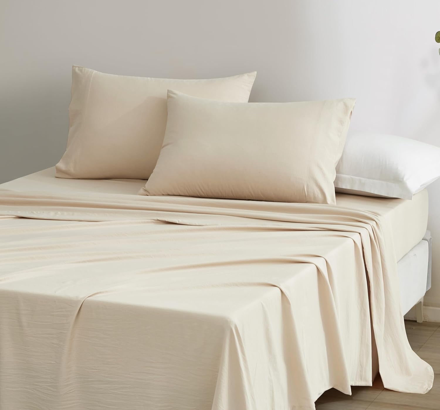 Chezmoi Collection Extra Soft Bed Sheets Set, Double Brushed Microfiber ...