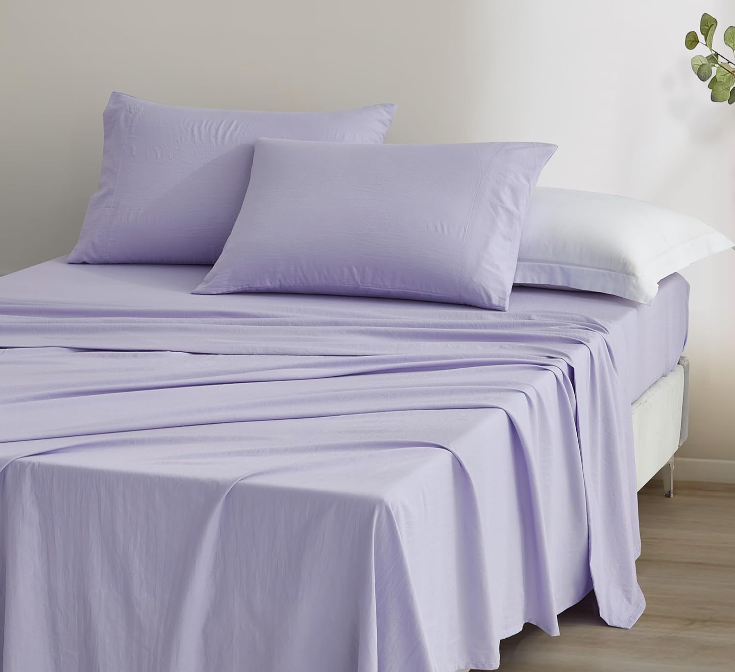 Chezmoi Collection Extra Soft Bed Sheets Set, Double Brushed Microfiber ...