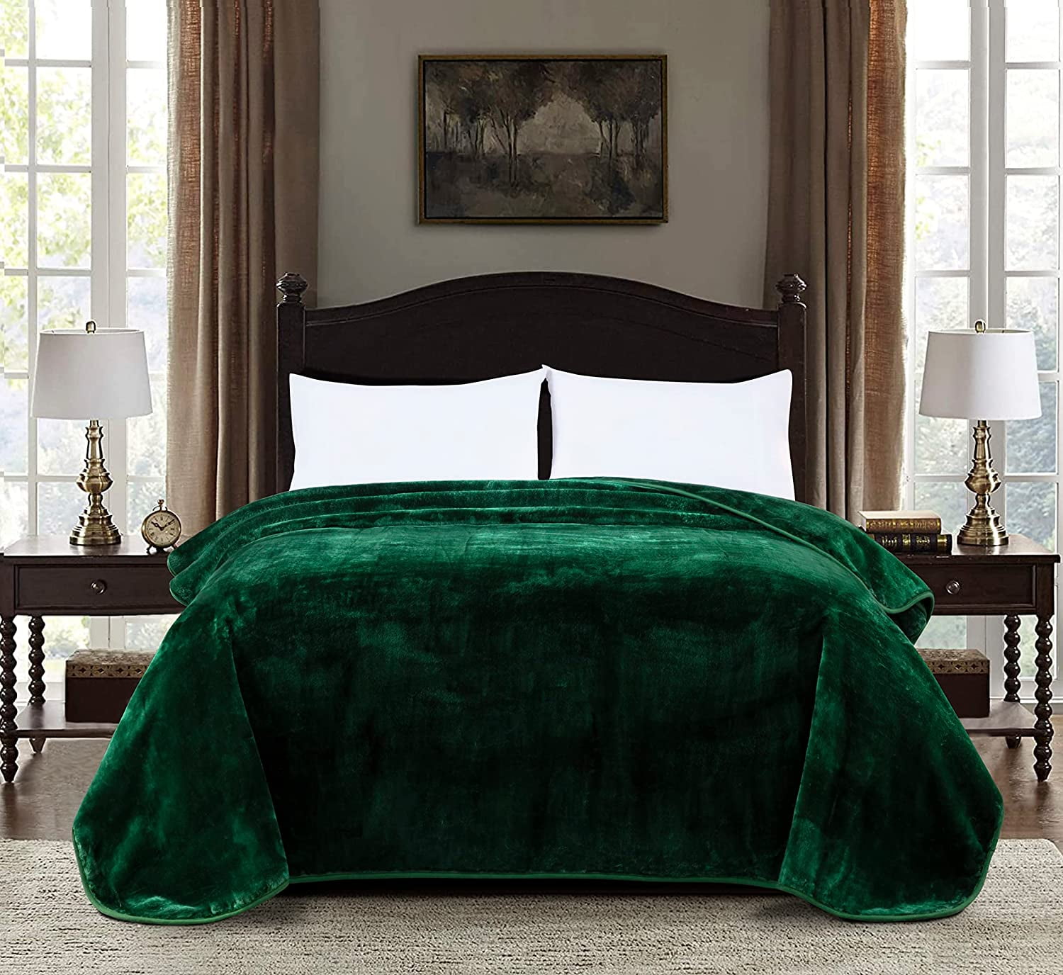 Chezmoi Collection Heavy Thick Korean Style Faux Mink Blanket Single ...