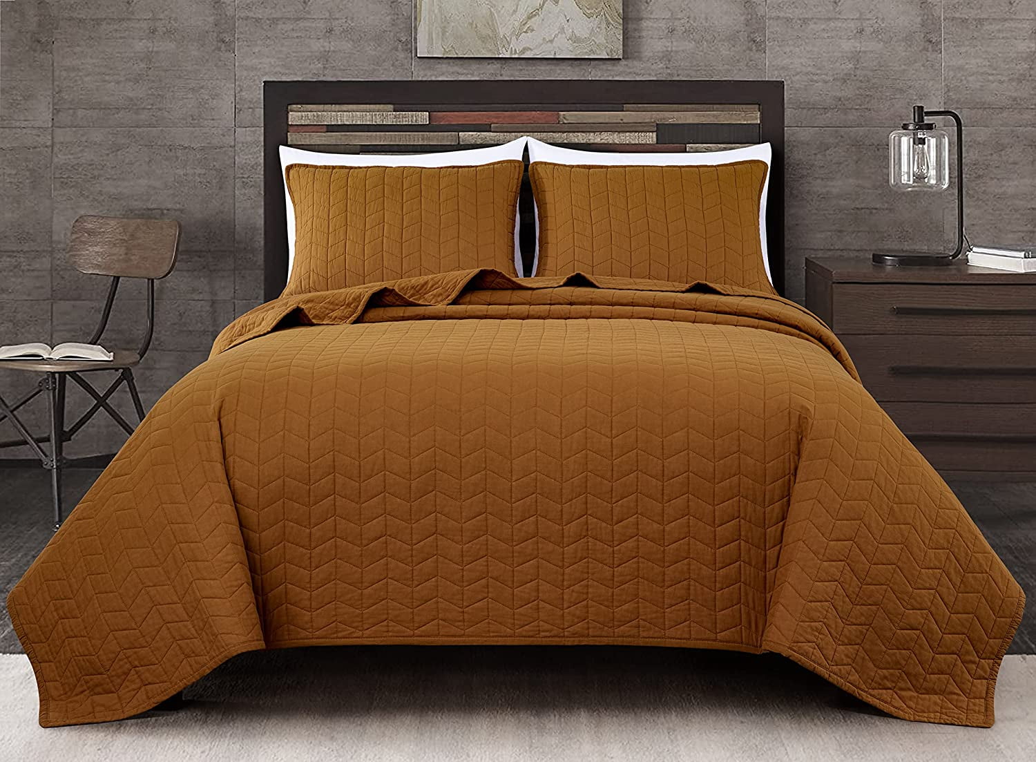 Chezmoi Collection Madrid Herringbone Geometric Solid Cotton ...