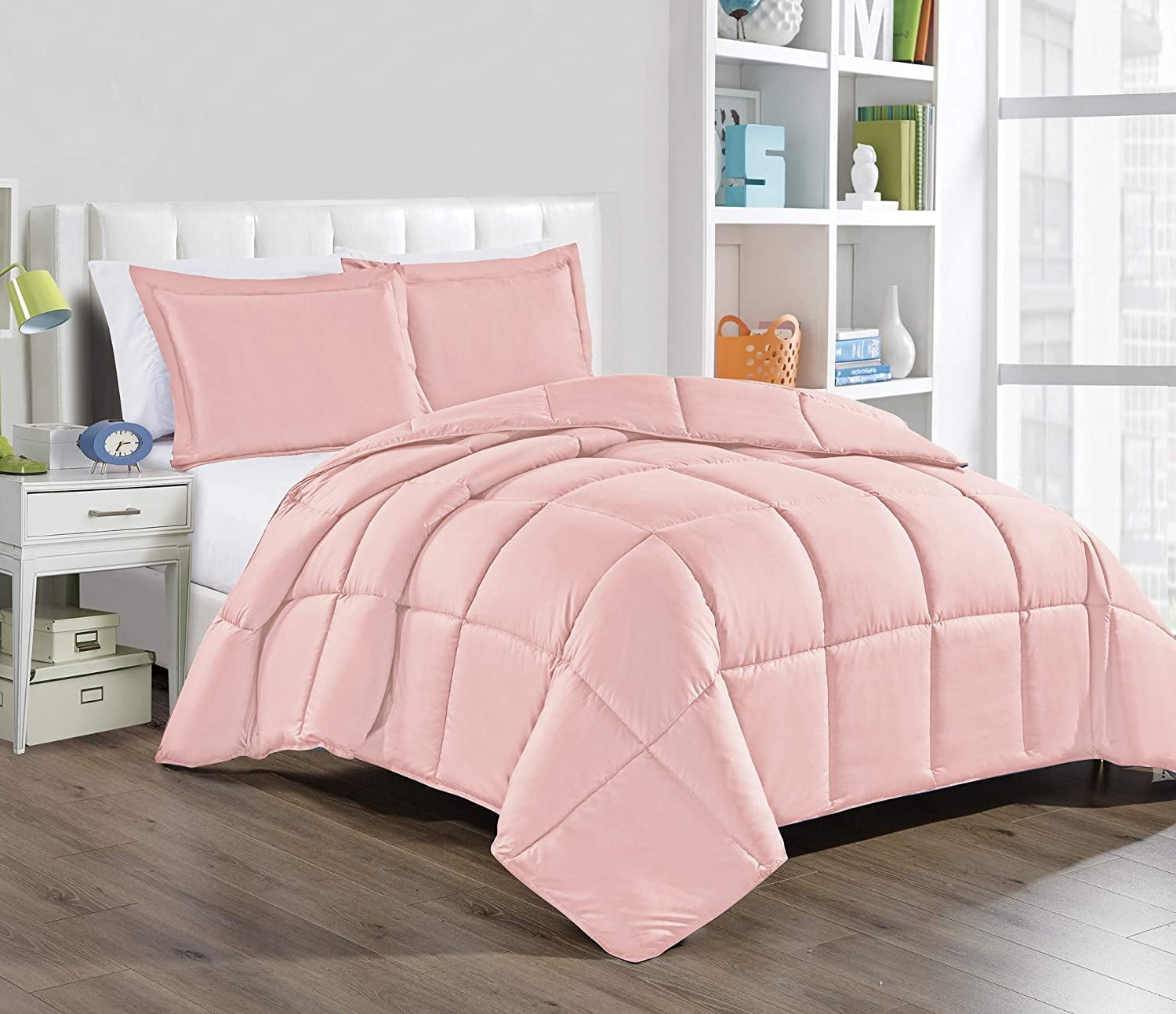 Chezmoi Collection Rose Quartz Down Alternative Comforter King - 3 ...