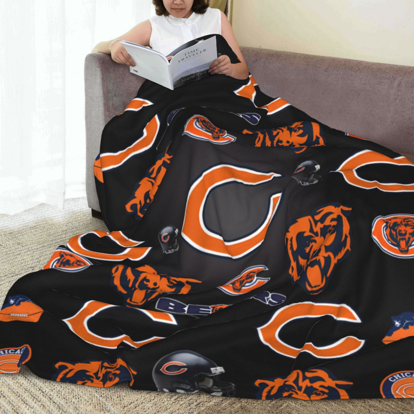 Chi_Bears Team Ultra-Soft Micro Fleece Blanket Air conditioning Bedroom ...