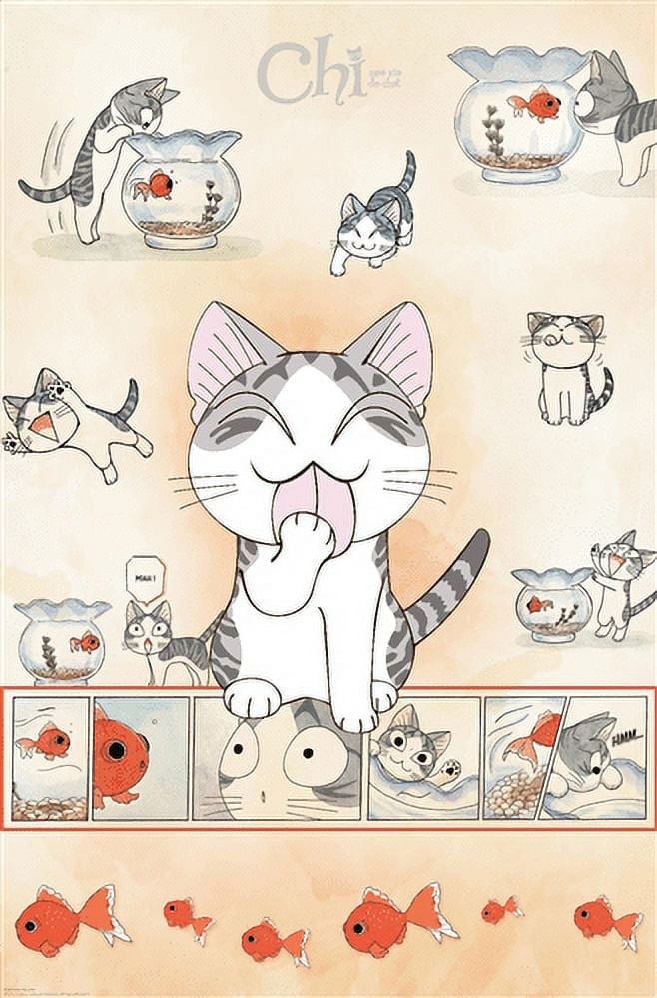 Chi Cat Wall Poster, 22.375" x 34" - Walmart.com
