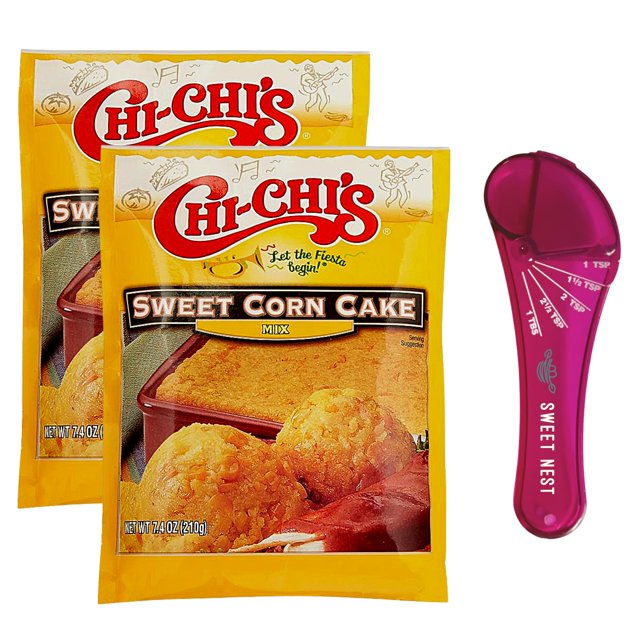 Chi Chi's Sweet Corn Cake Mix (Pack of 2) with Sweet Nest Adjustable ...
