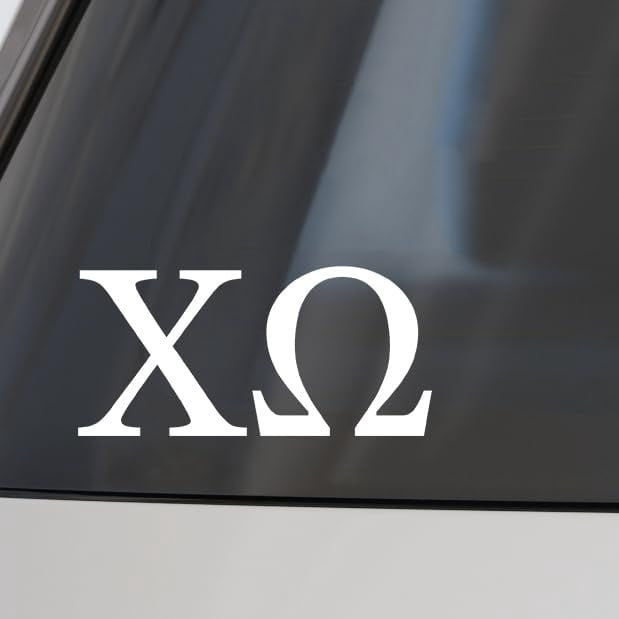 Chi Omega Car Decal Sticker- Greek Letters Design, Officially Licensed ...