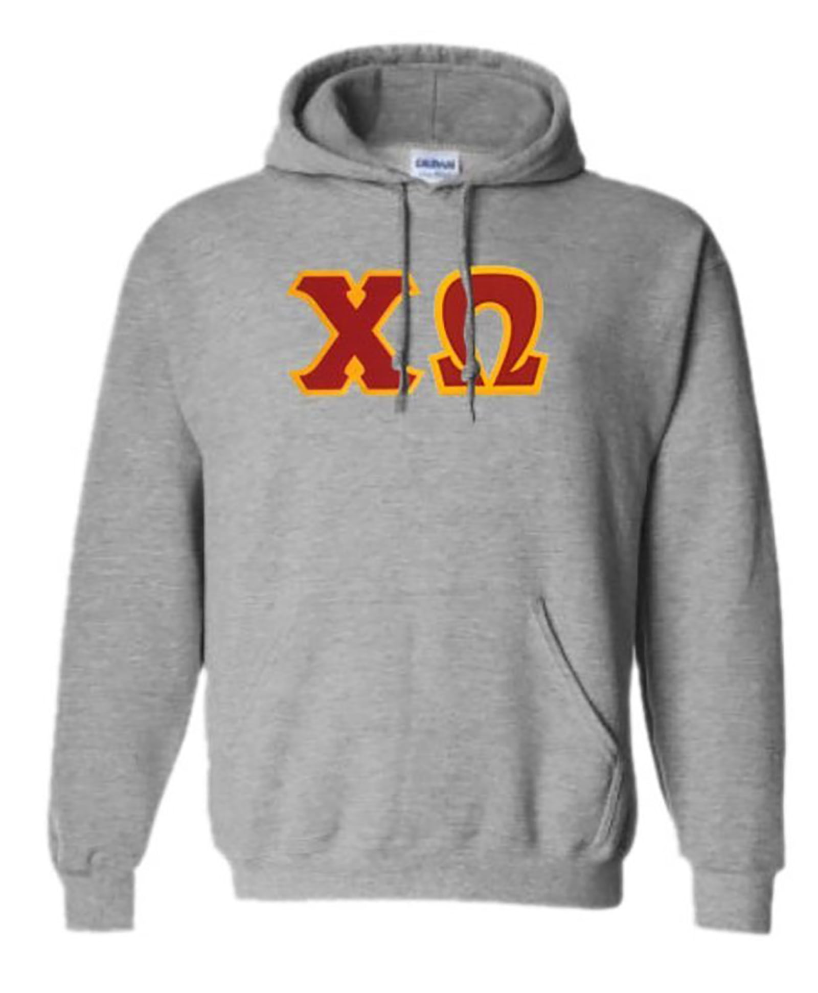 Chi Omega Lettered Hooded Sweatshirt - Walmart.com